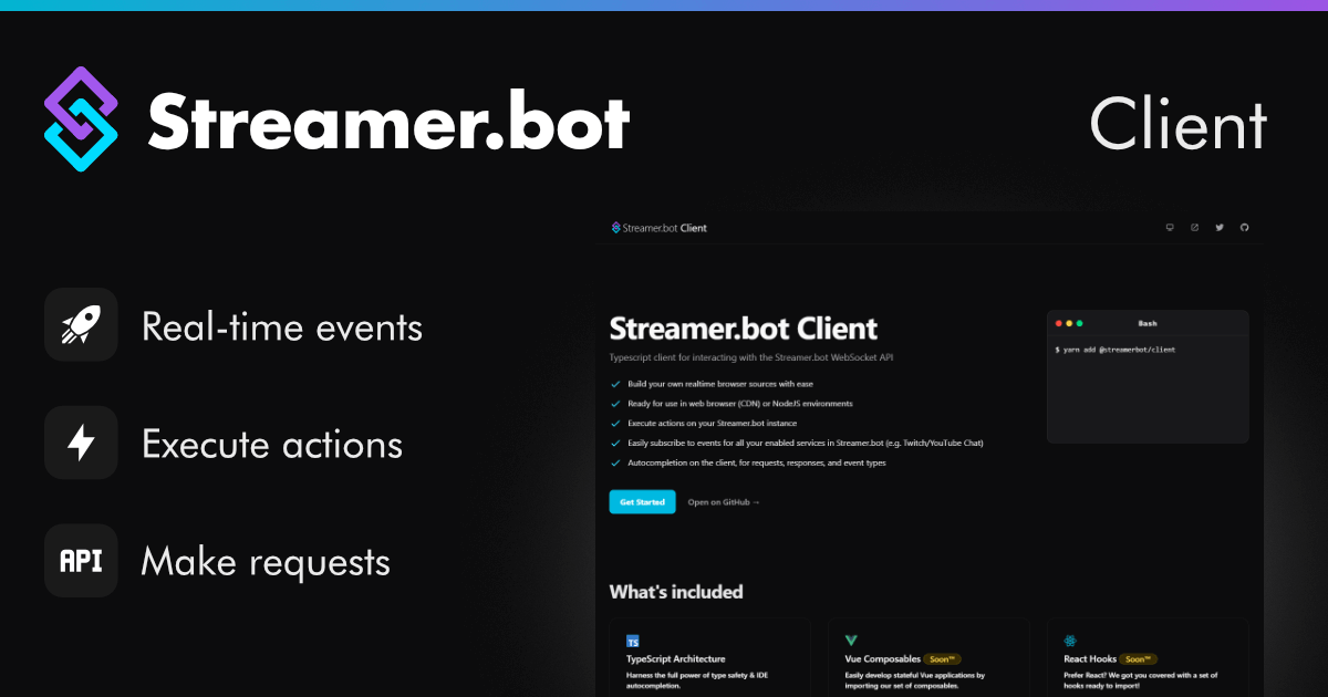 Streamerbot Client Streamerbot Websocket Client
